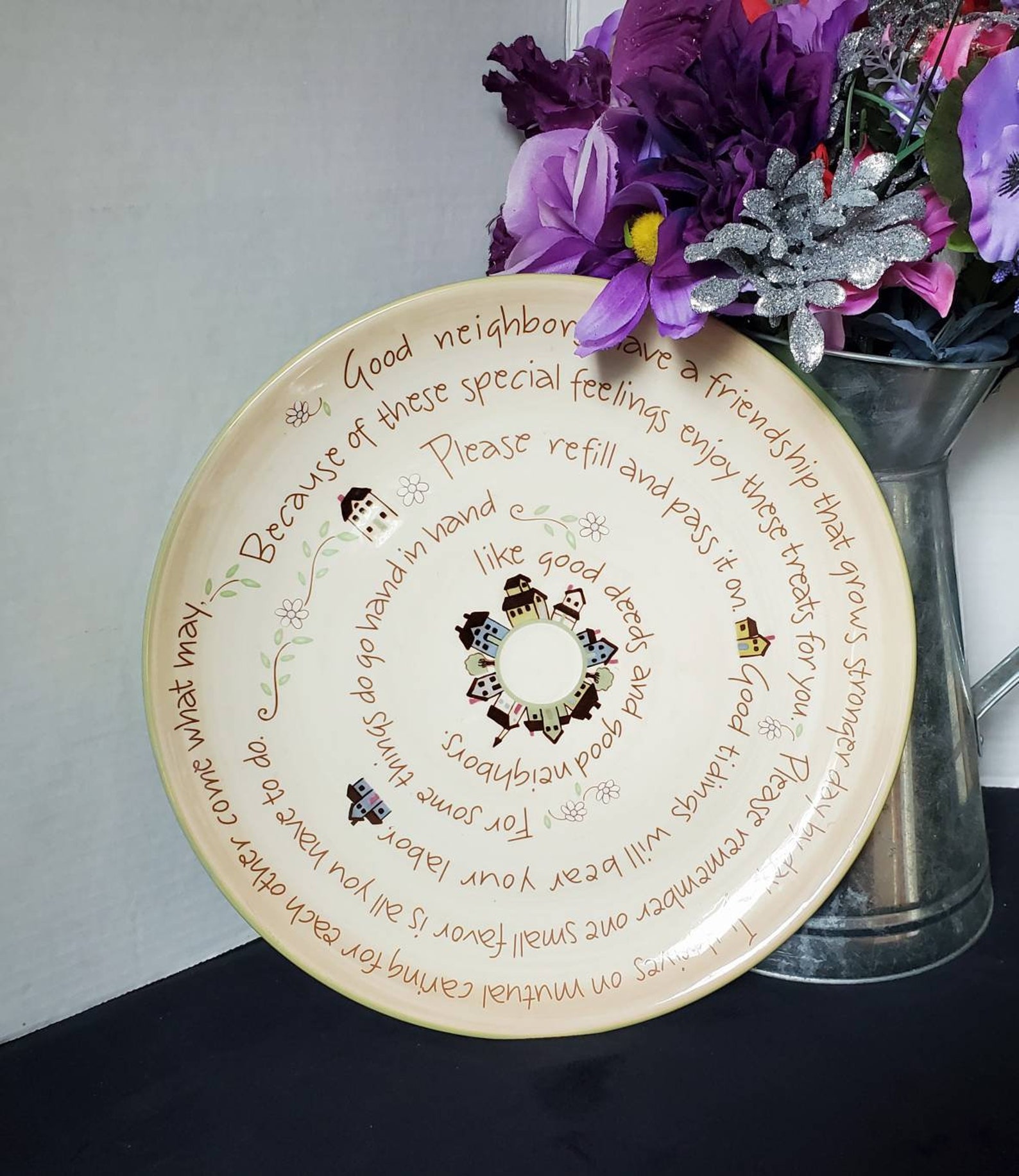 Carson Home Accents Good Neighbors 11 Collectible Plate - Etsy