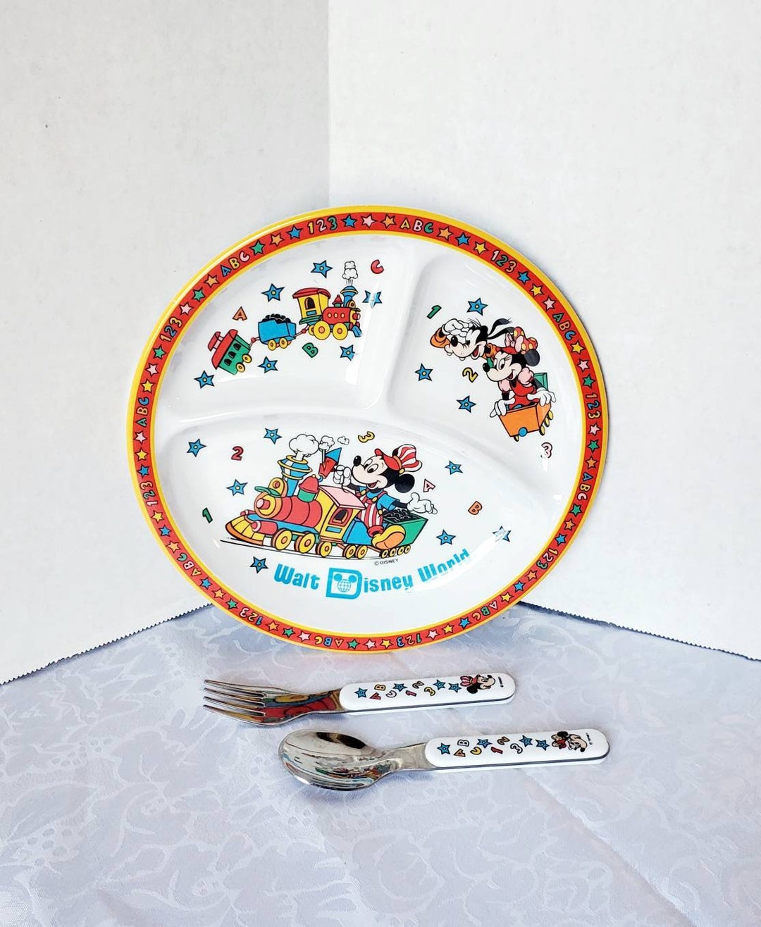 Vintage Walt Disney World Mickey and Minnie Abc's 123's Kibouki ...