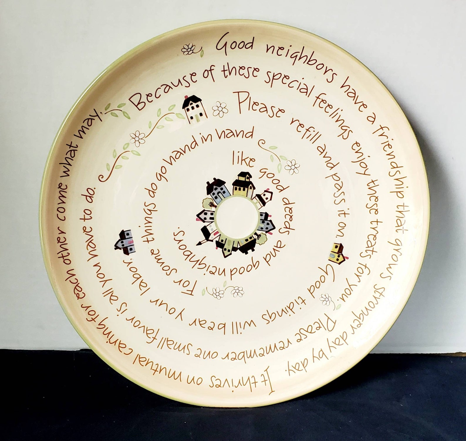 Carson Home Accents Good Neighbors 11 Collectible Plate - Etsy