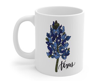 Bluebonnet Mug - Etsy