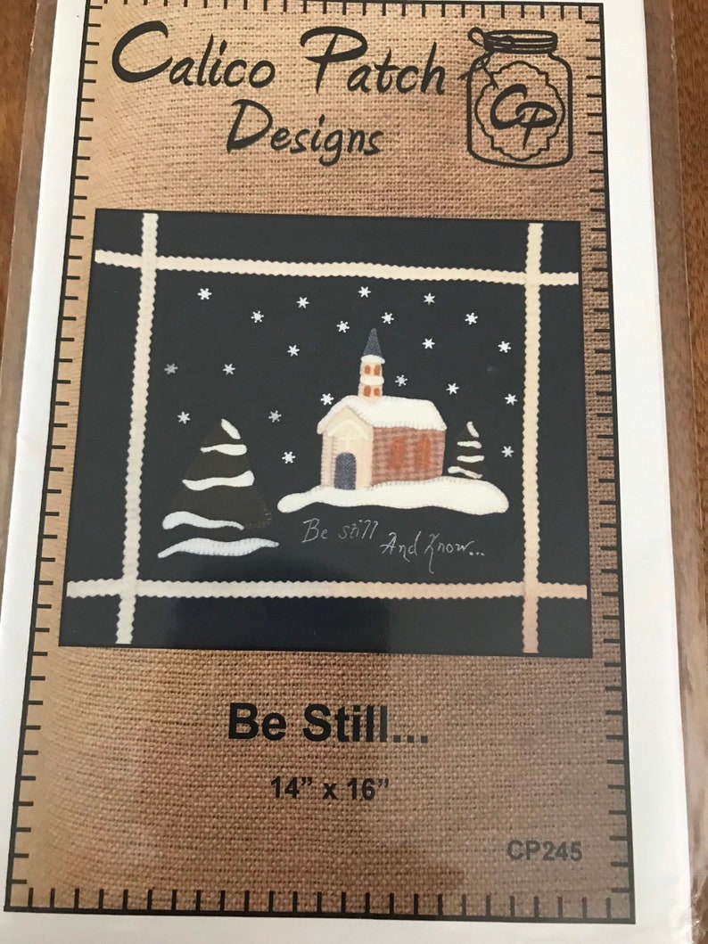 Wool Appliqué Calico Patch Design Etsy