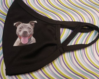 Pit Bull Dog Face | Etsy
