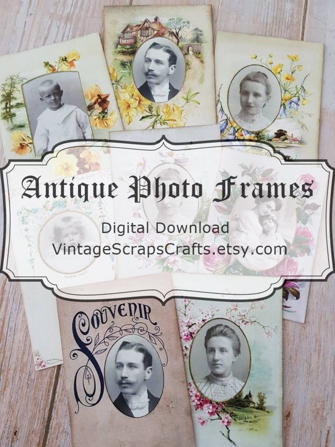 Antique Photo Frames Set of 12 Frames Digital Download - Etsy