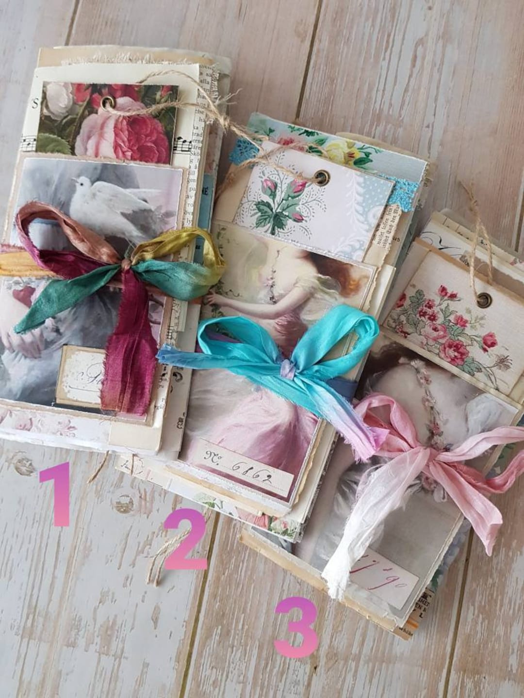 Flip Flop Journal Vintage Digital Collage Junk Traveler's Notebook - Etsy