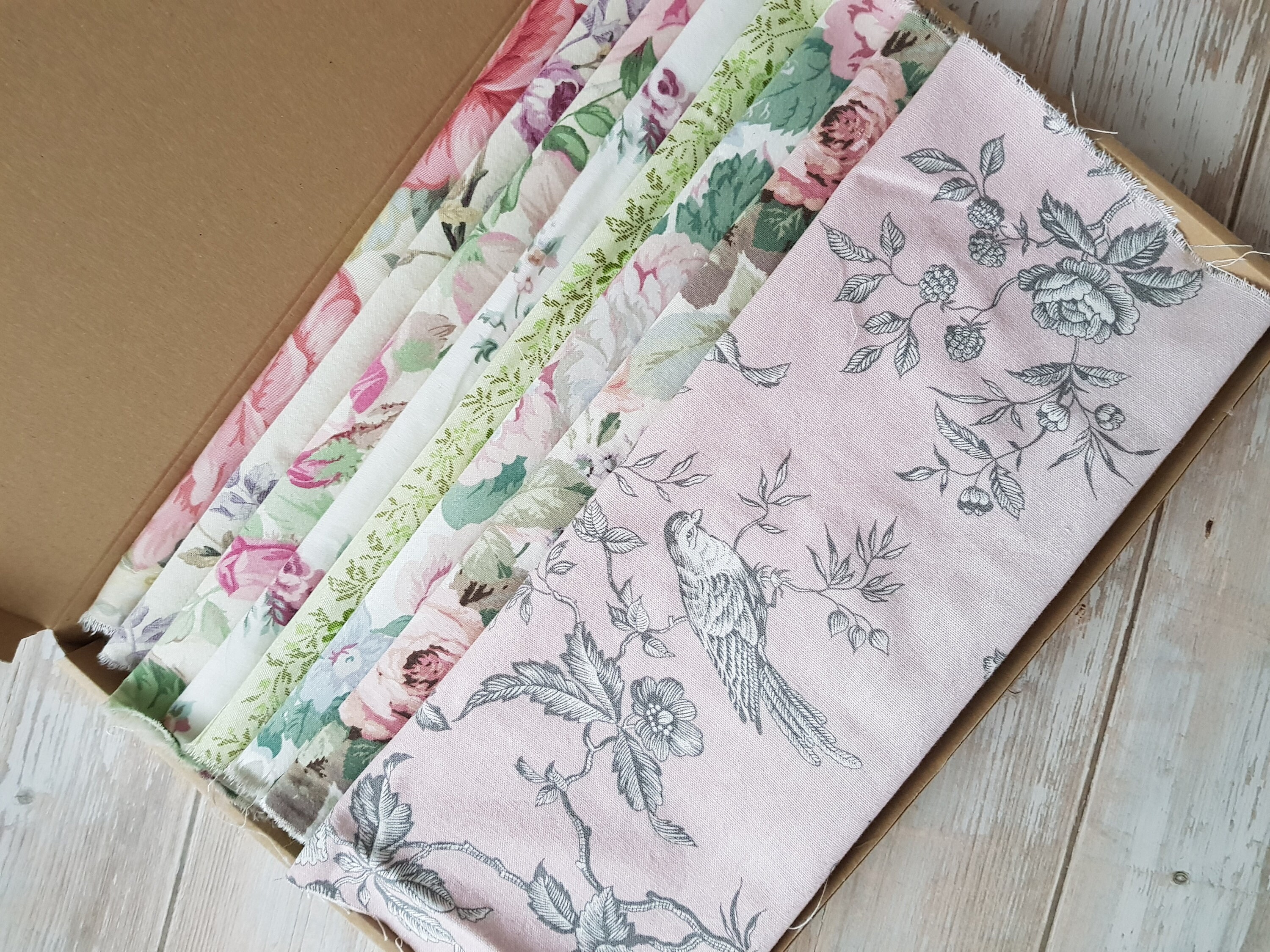 Vintage Fabric Bundle Package of 8 Gorgeous Old Reclaimed French and ...