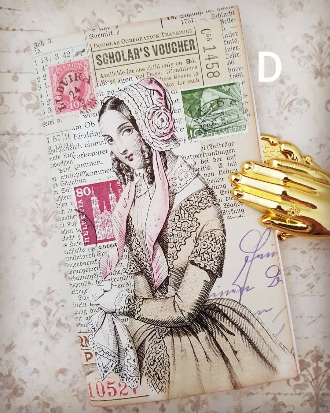 Journals 'victorian Ladies' With Collaged Front and Back With ...