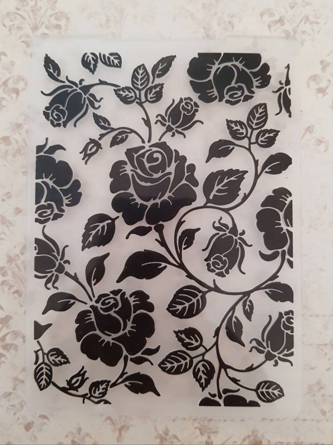 Embossing Folder Roses A6 Sized - Etsy