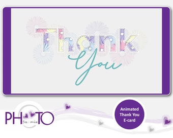 Animated Thank You Card - Etsy