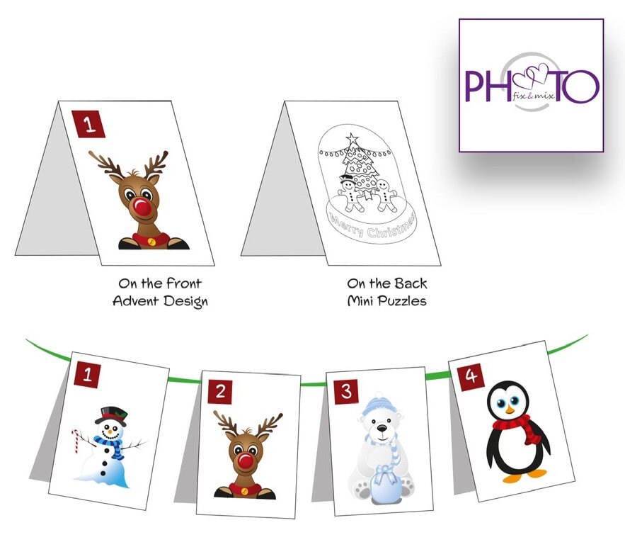 Printable Advent Calendar for Kids With Christmas Mini Puzzles ...