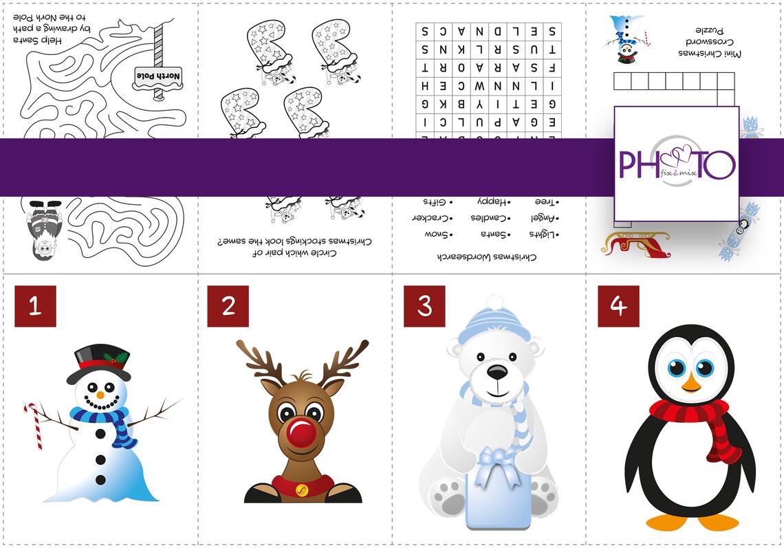 Printable Advent Calendar for Kids With Christmas Mini Puzzles ...