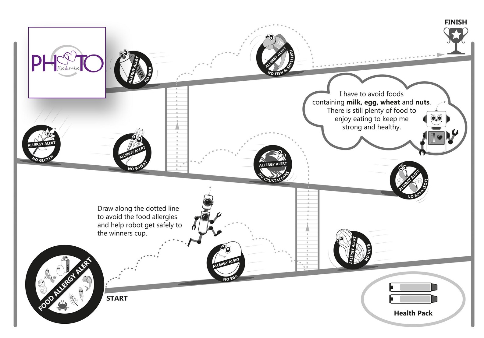 Allergy Fun Activity Puzzles to Introduce Food Allergies, Includes Word ...