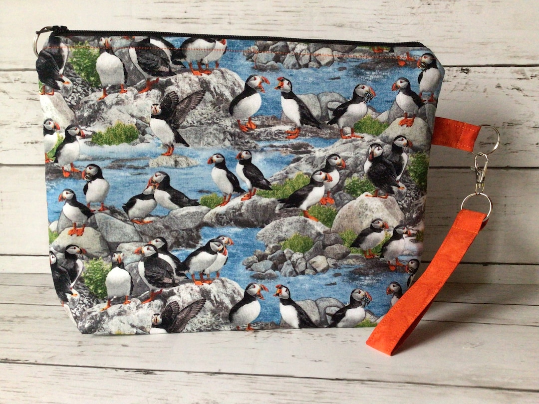 Puffin Project Bag - Etsy