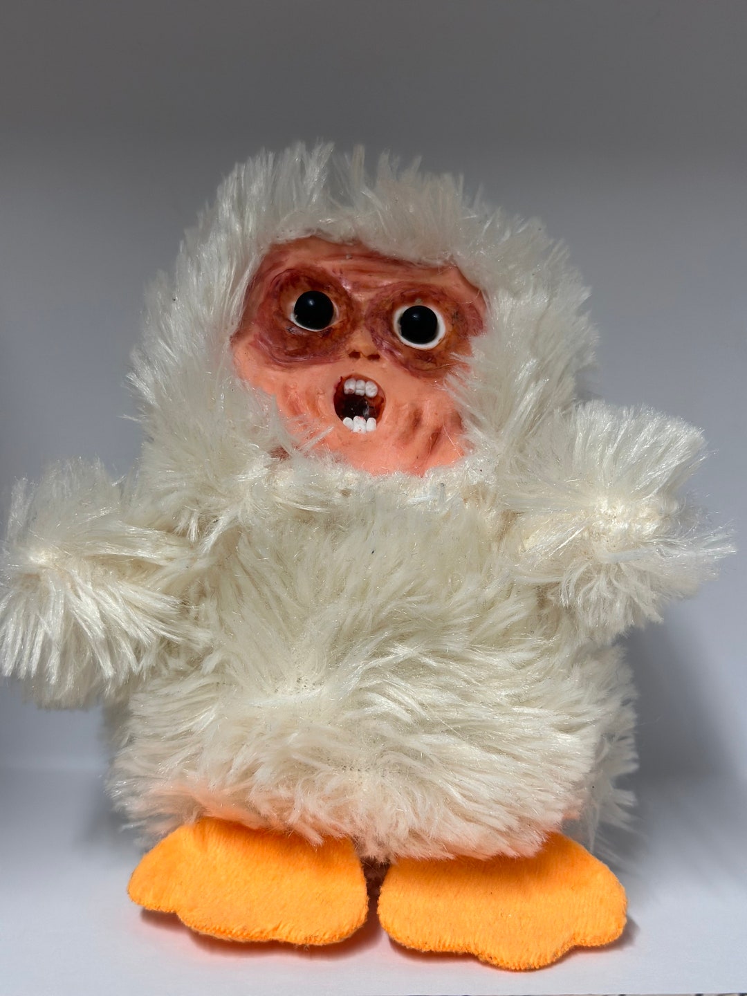 Sick Face Duck Teddy Strange Sculpture Odd Figure Strange Unique Gift ...