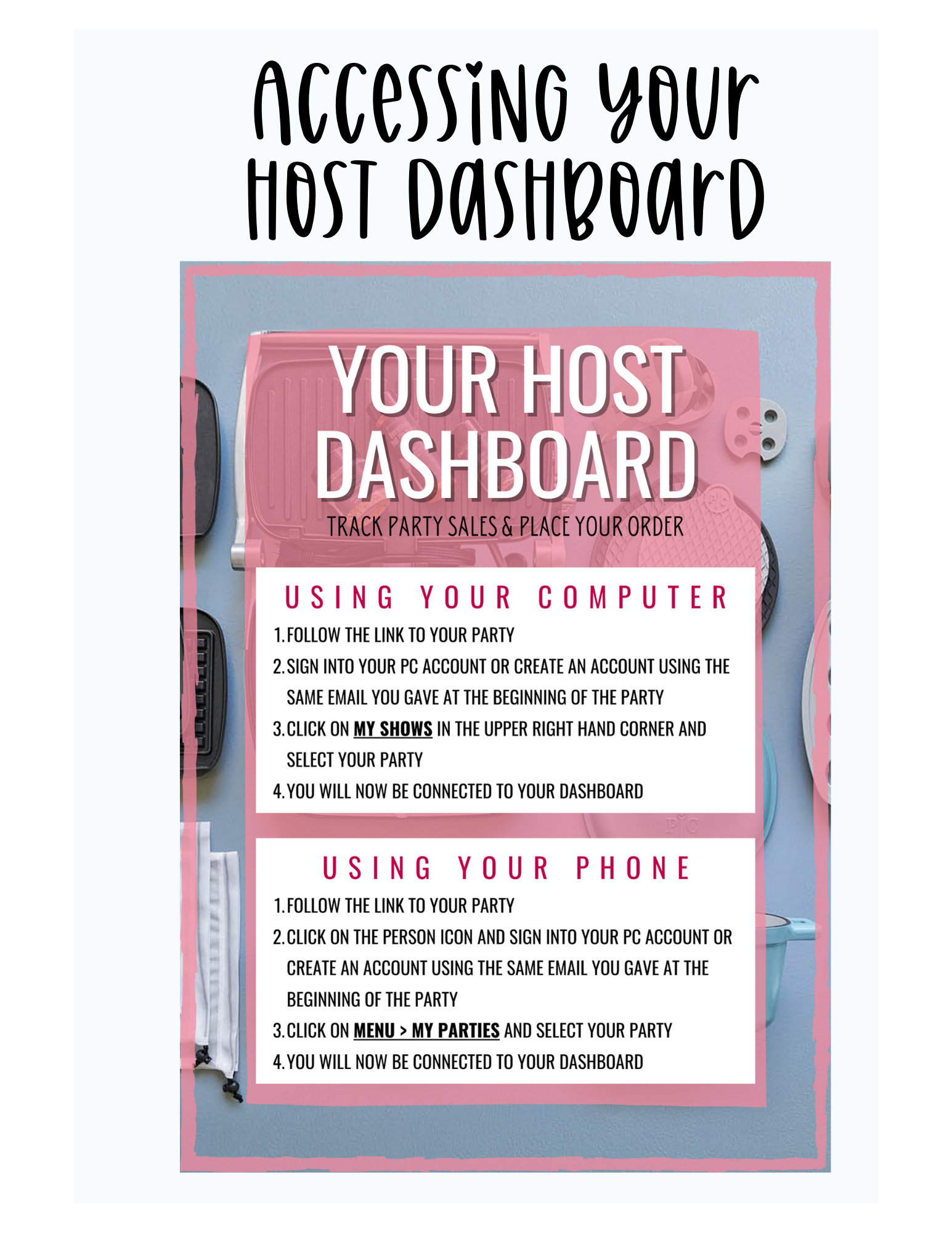 Pampered Chef Host Packet - Etsy