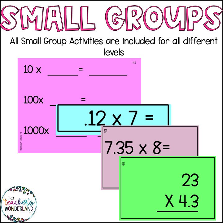 Dividing Decimals Fifth Grade Guided Math Lessons, Small Groups & More ...