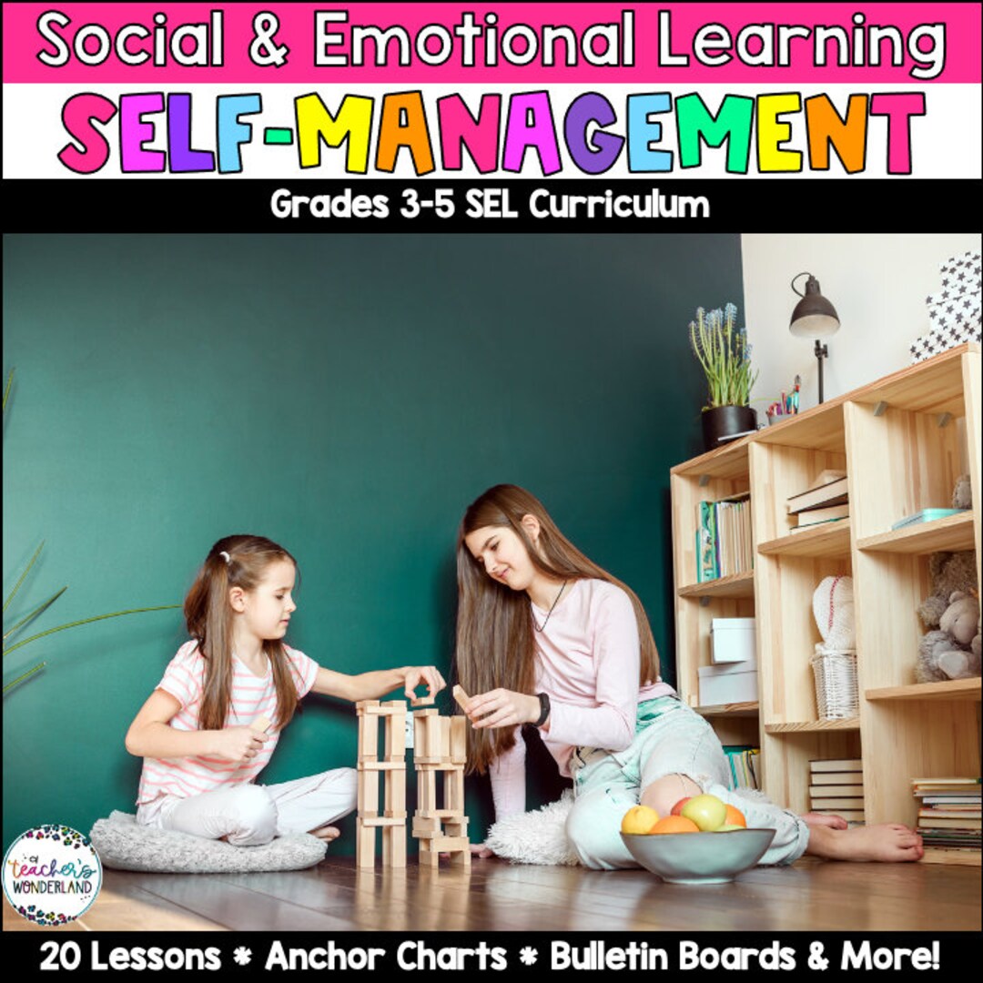 Self-management Grades 3-5 SEL Lesson Plans, Activities & More - Etsy