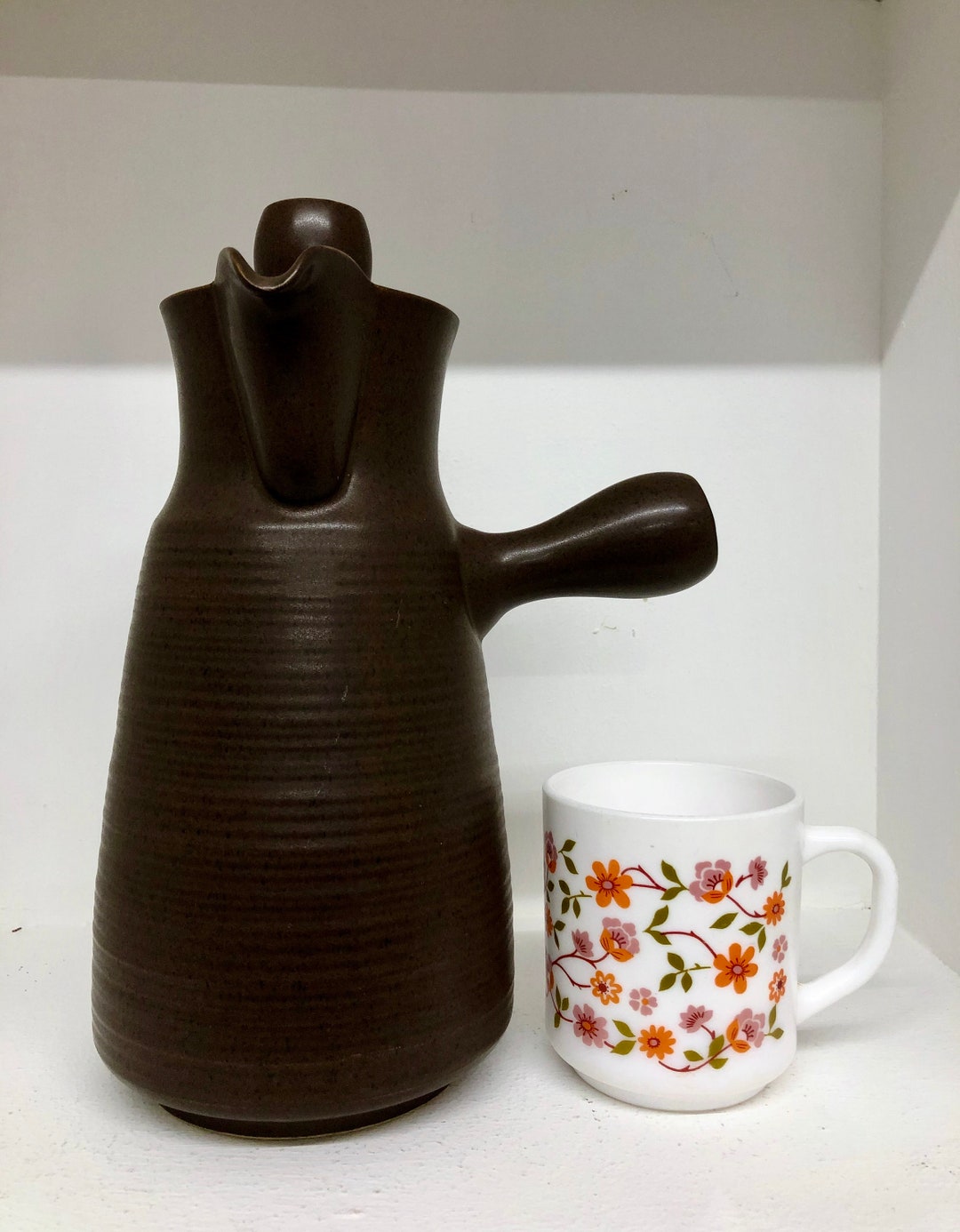 Denby Langley Mayflower Coffee Pot Vintage 60s Natural Homemaker - Etsy