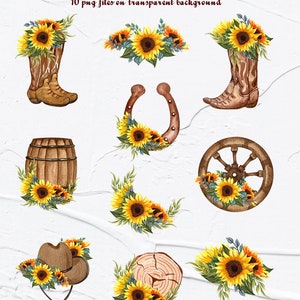 Western Watercolour Clipart. Cowboy Boots Clipart. Country Clipart ...