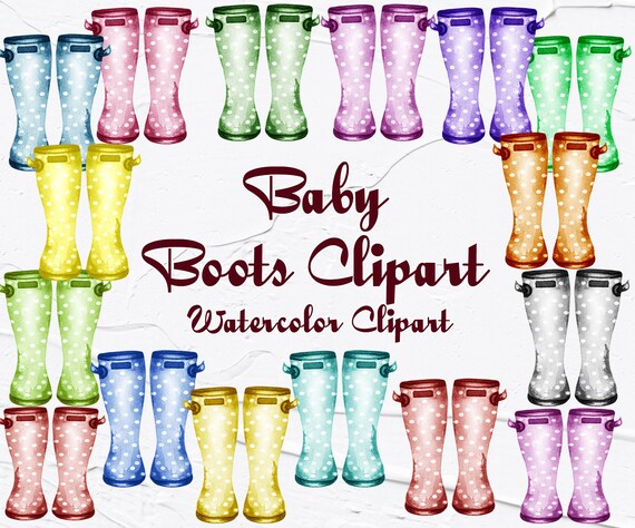 Kids Boots Clipart