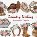 Western Watercolour Clipart. Cowboy Boots Clipart. Country Clipart ...