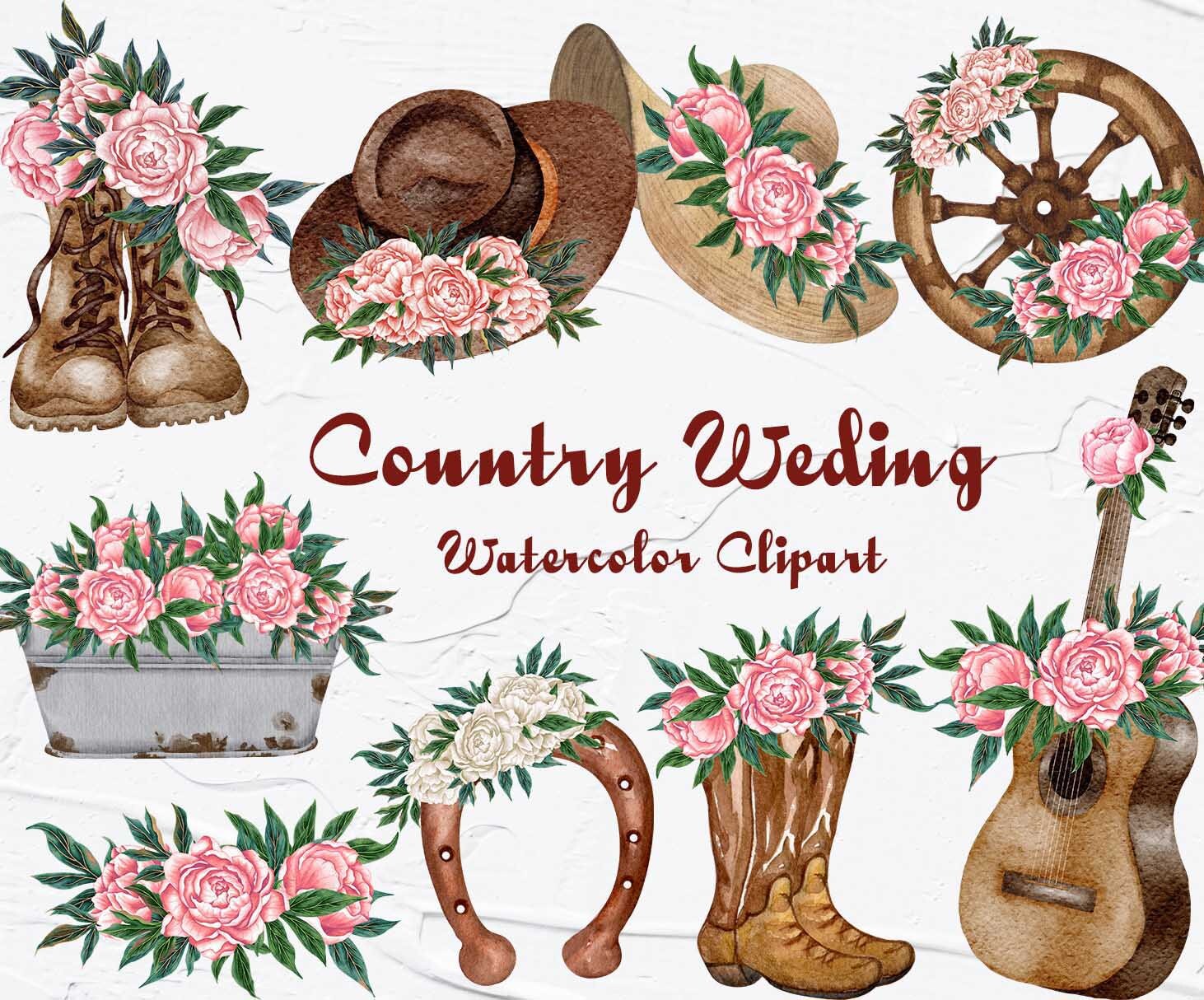Rustic Wedding Clipart
