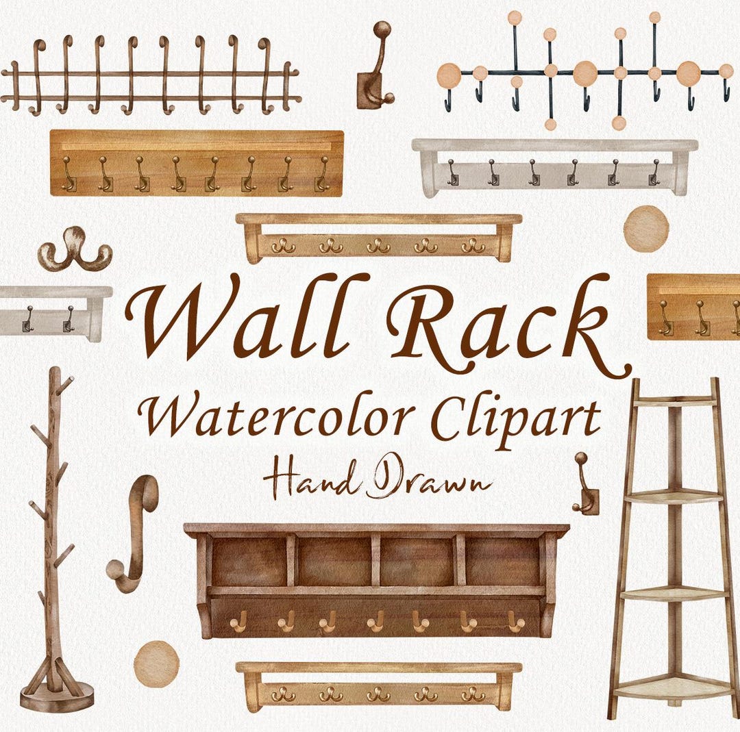 Hallway Hanger Clipart. Cloth Hooks. Family Print Scene Creator ...