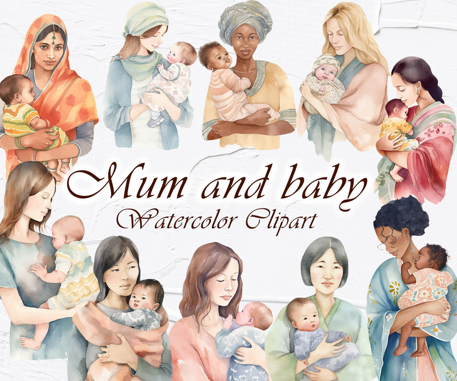 Mom And Newborn Clipart