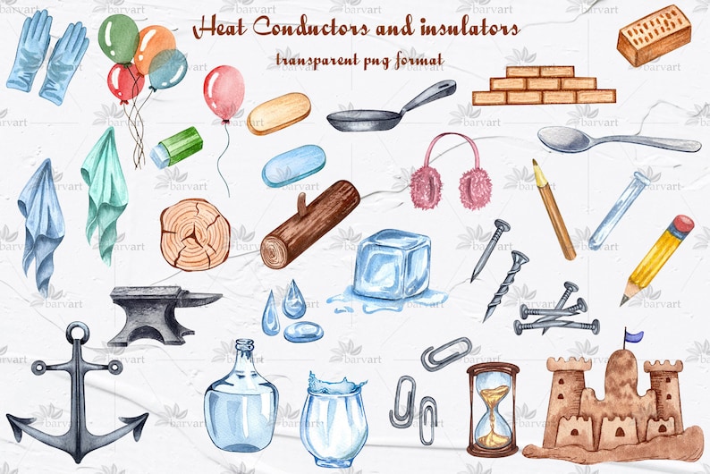 Physics Watercolor Clipart Back to school chemistry | Etsy