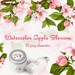 Apple Blossom Watercolor Set. Realistic Flower Clip Art for Instant ...
