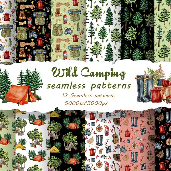 Camping Wallpaper - Etsy