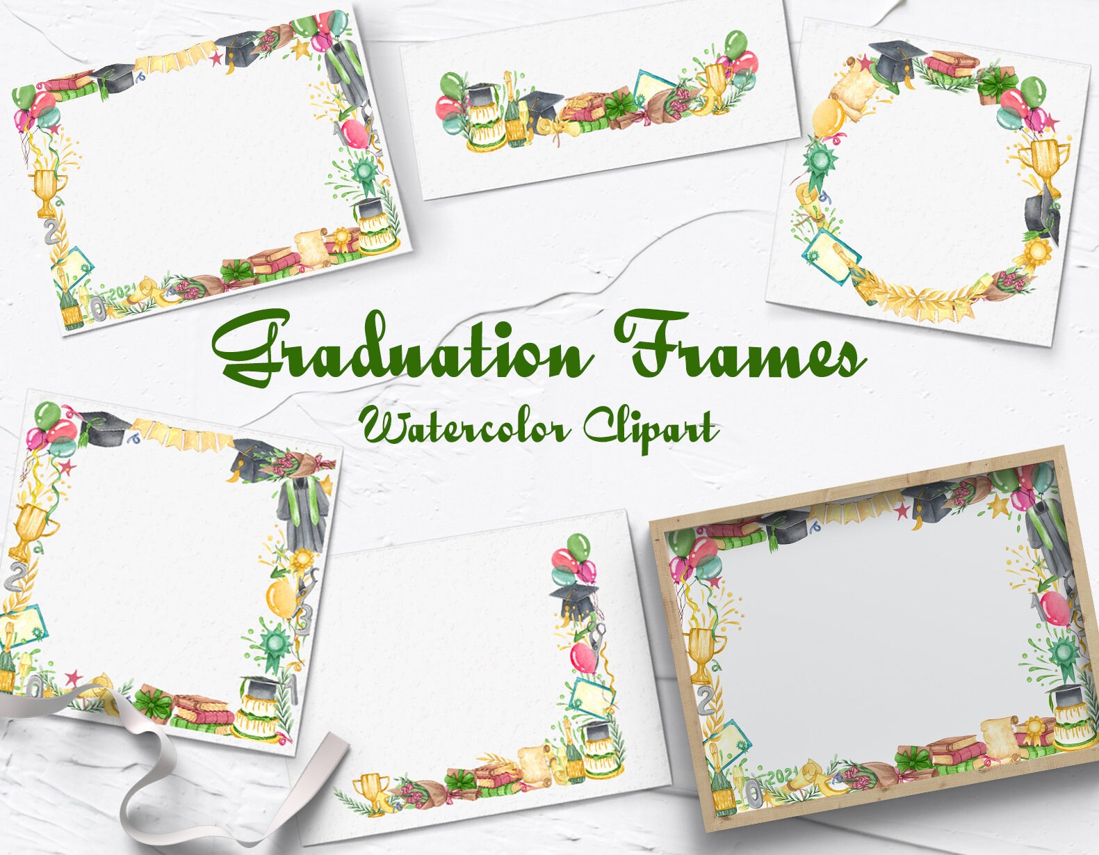 Graduation Party Borders Clip Art