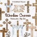 Wooden Cross Clipart. Easter Cross Clipart. Watercolor Crosses Clipart ...