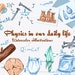 Physics Watercolor Clipart, Back to School, Chemistry, Experiments ...