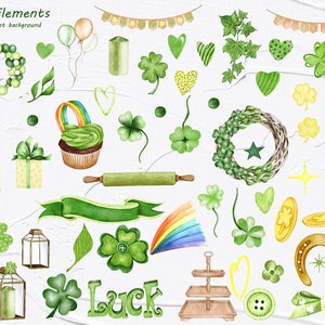 St Patricks Day Clipart. Watercolor Saint Patrick's Day Clipart ...