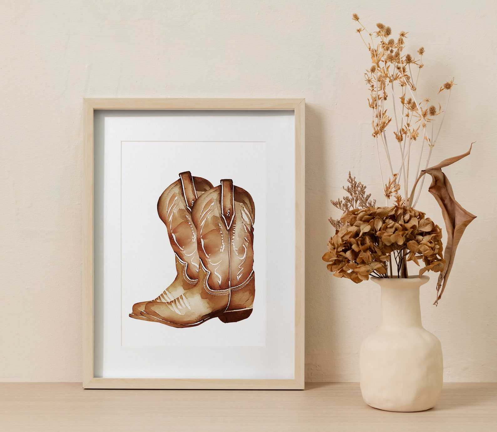 Cowboy Boots Clipart. Floral Boots Clipart. Country Clipart. Rustic ...