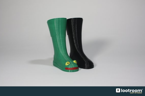 Rust Frog Boot Pair Handpainted 11 Cm Perfect Gamer Gift - Etsy UK