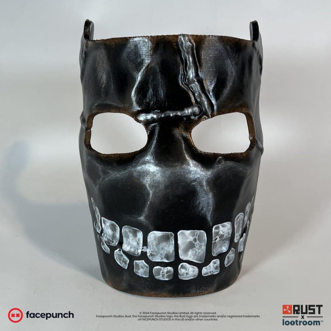 Rust Game Gift Big Grin Skin Facemask for Gaming Setup Rust Gaming ...