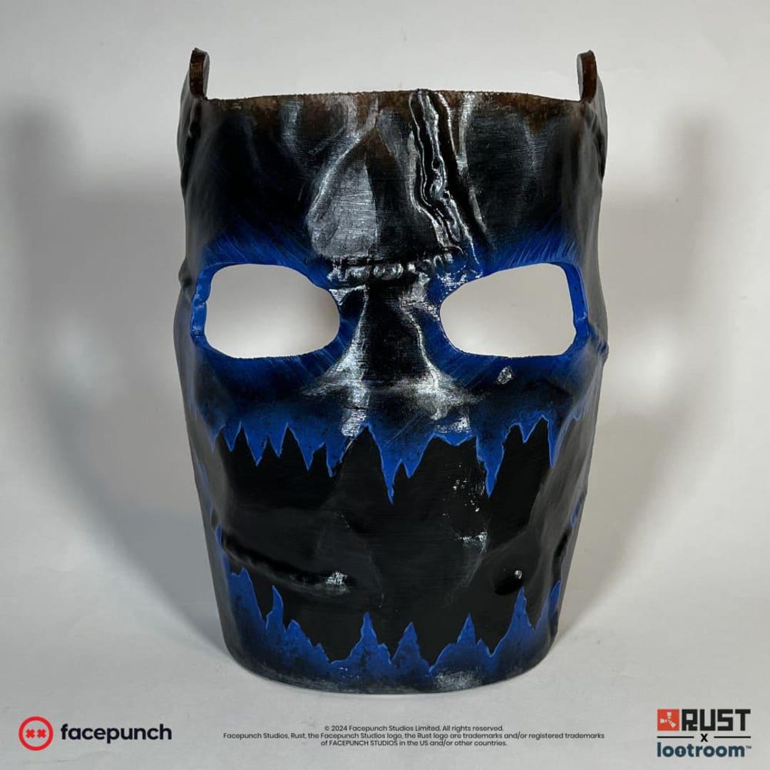 Rust LIFE-SIZE Facemask | Frostbite 1:1 Prop | Professional Airbrushed ...