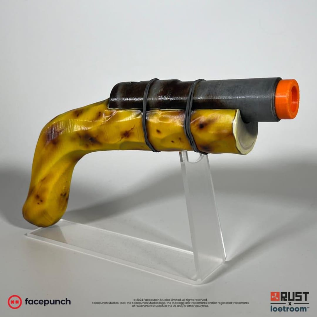 Rust LIFE-SIZE Eoka Pistol | Banana |1:1 Gun Prop | Handpainted ...