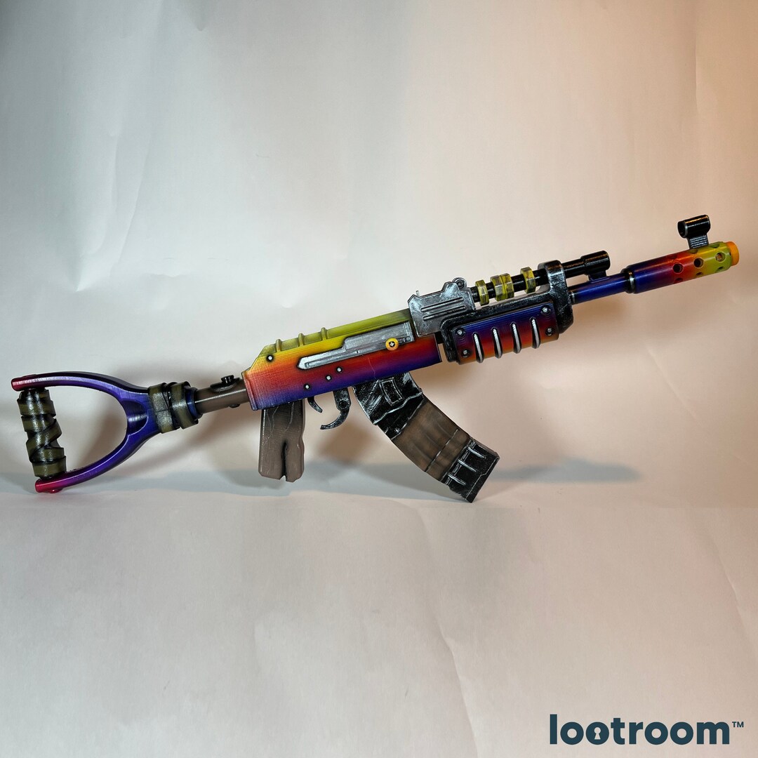 Rust Life Size Assault Rifle Tempered Skin 11 Gun Prop Professional Airbrushed High Detail Etsy