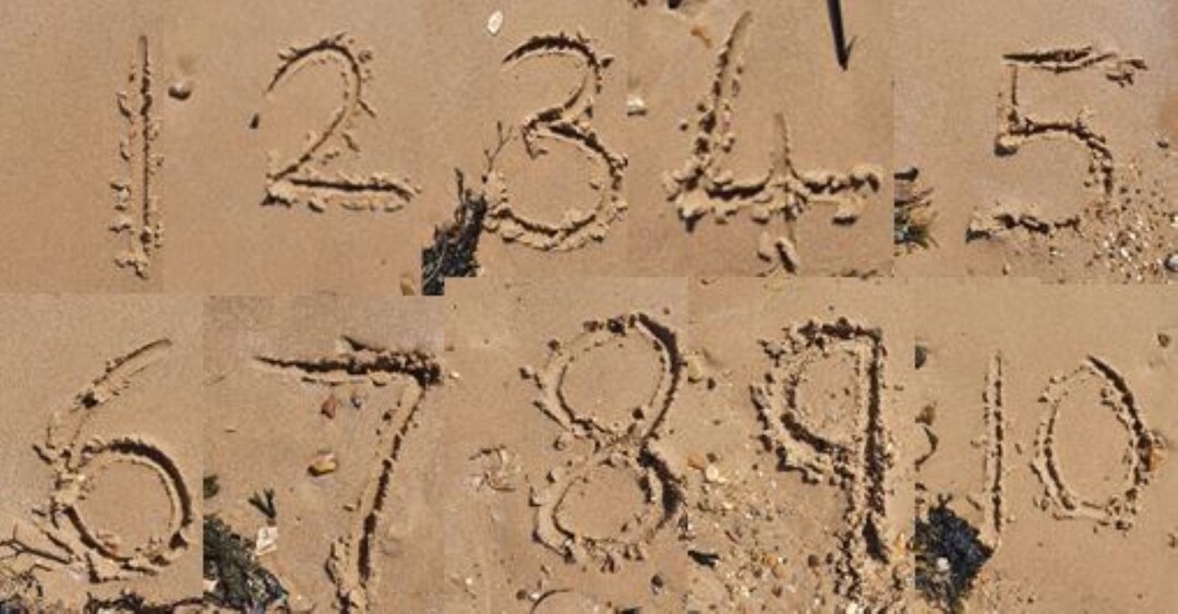 Sand Numbers Flashcards 1-10: Beach Theme (digital Download) - Etsy