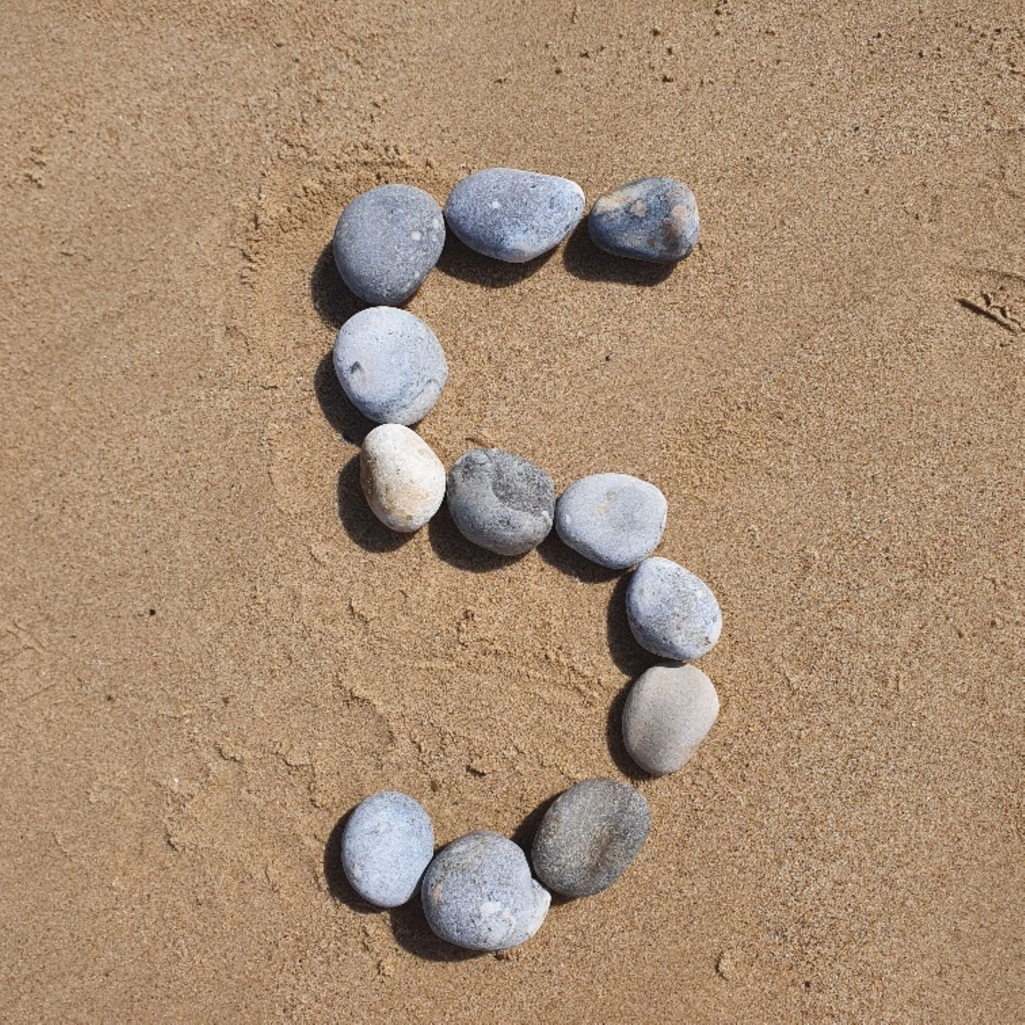 Pebble Number Counting Cards - EYFS Outdoors - Beach Theme - Natural ...