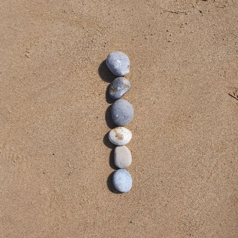 Pebble Number Counting Cards - EYFS Outdoors - Beach Theme - Natural ...