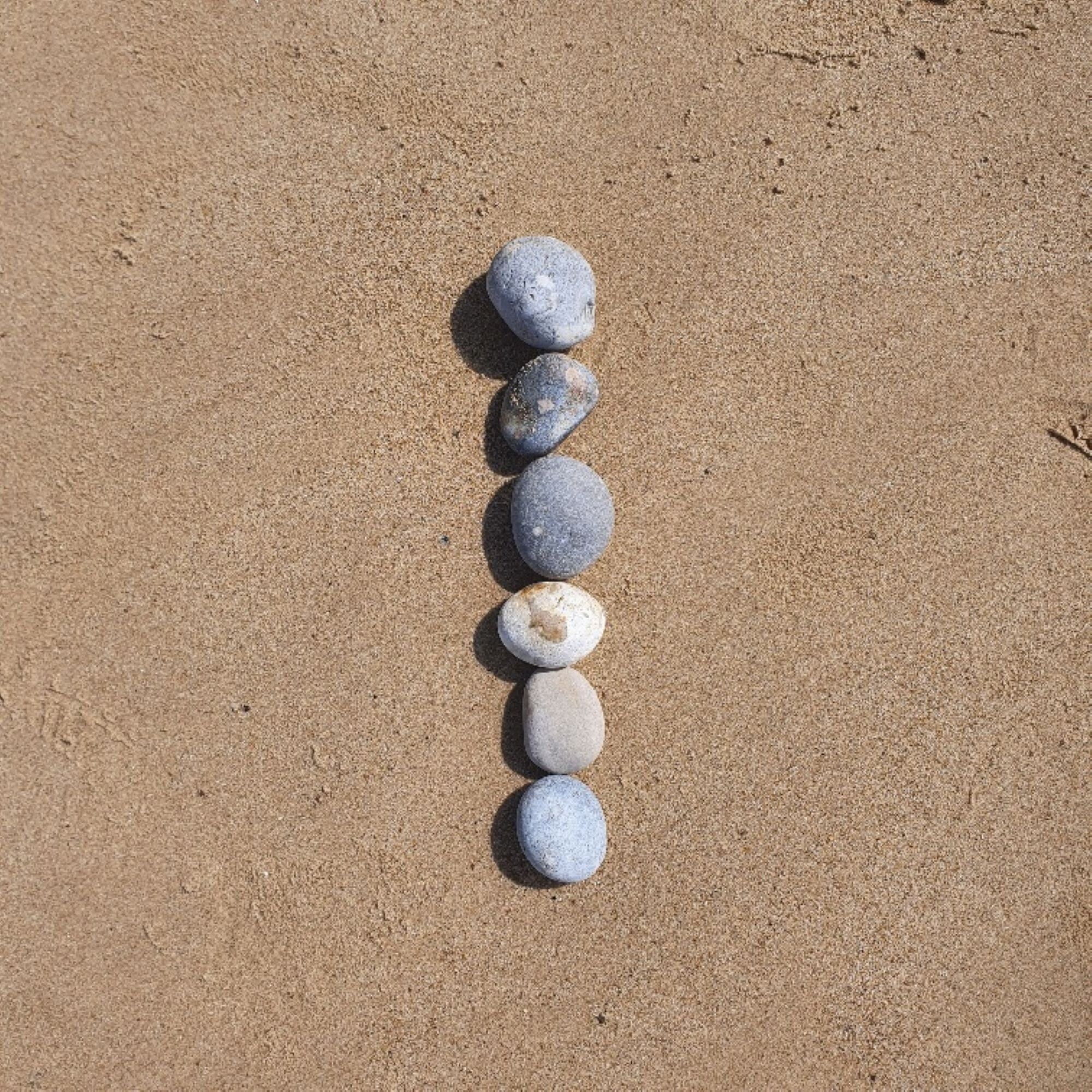 Pebble Number Counting Cards - EYFS Outdoors - Beach Theme - Natural ...