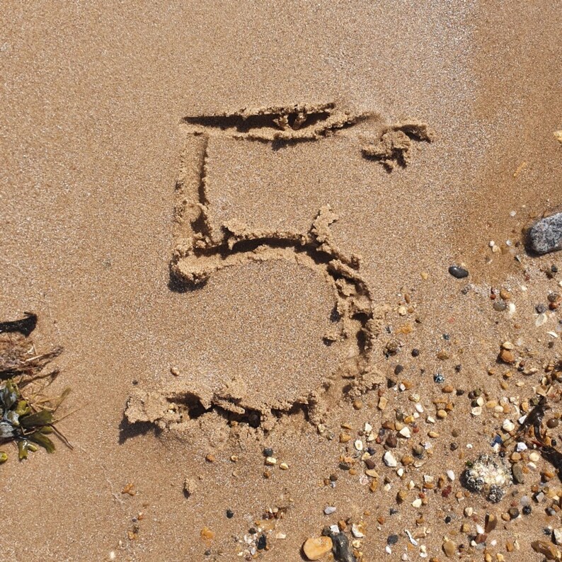 Sand Numbers Flashcards 1-10: Beach Theme (digital Download) - Etsy