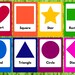 Shapes Flashcards Outdoor Shapes Learning EYFS Set of 8 Shapes - Etsy