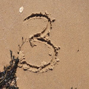 Sand Numbers Flashcards 1-10: Beach Theme (digital Download) - Etsy