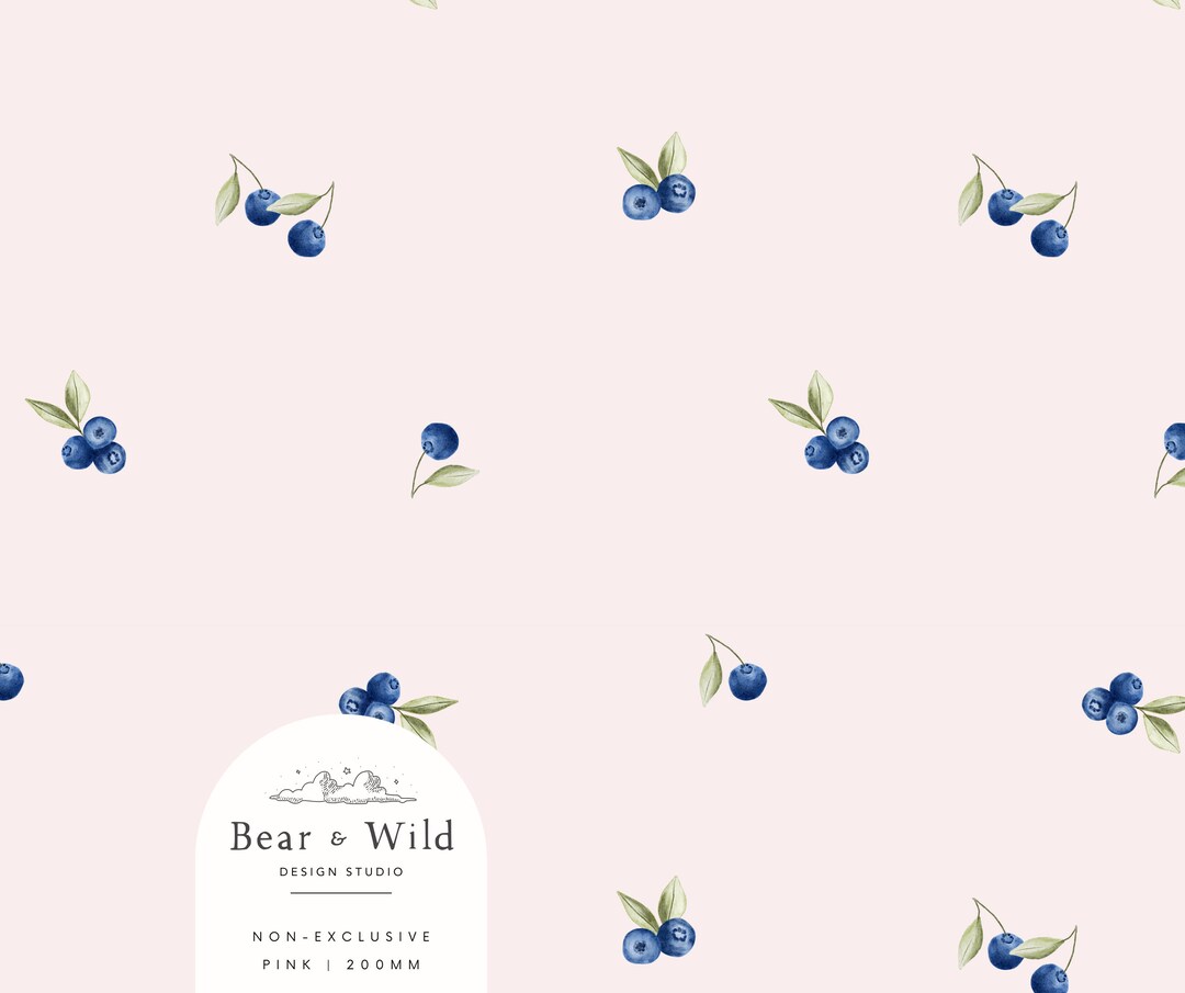 Cute Blueberry Surface Pattern, Simple Blueberry Fruit Seamless File ...