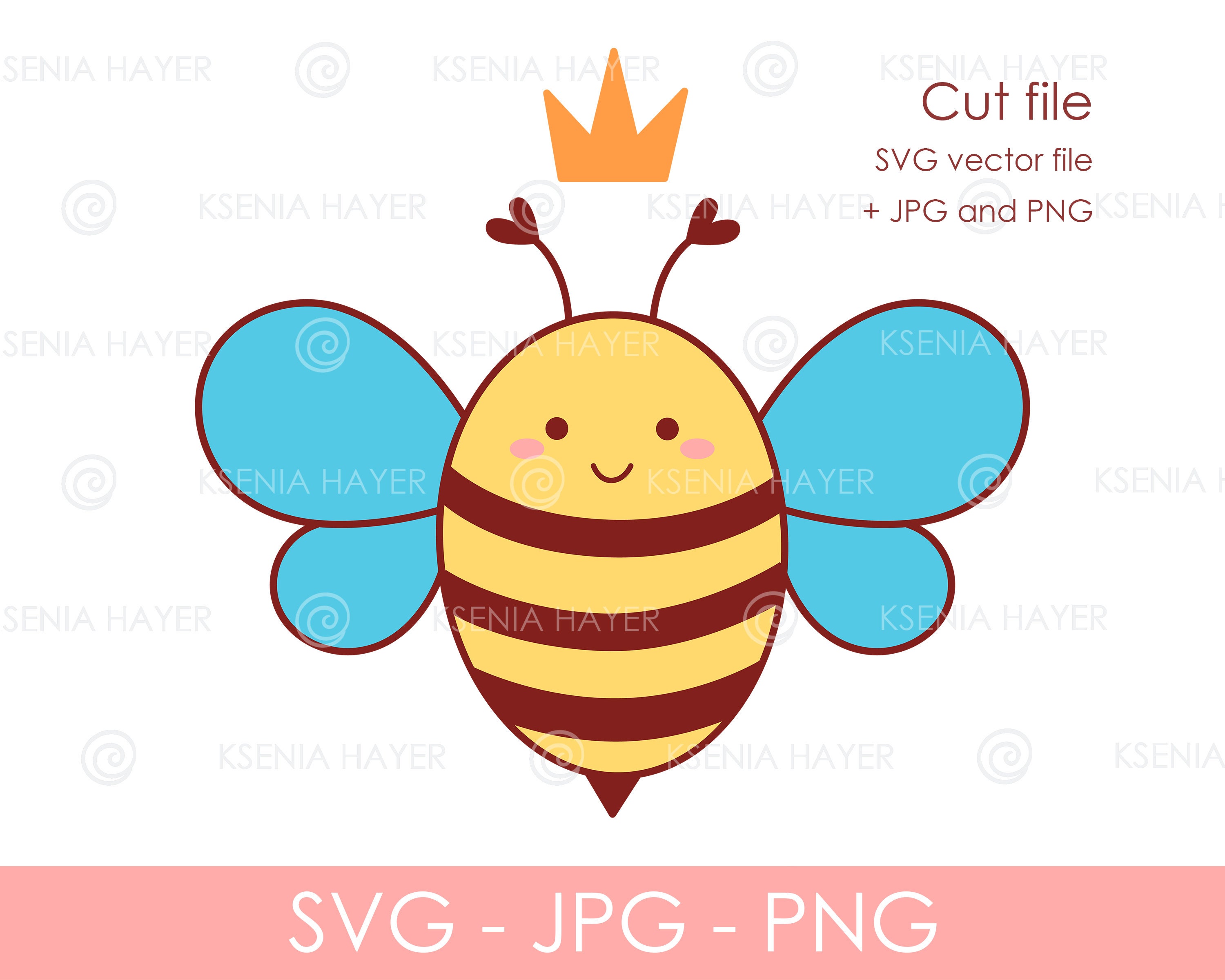 Papercraft Scrapbooking Embellishments Bee SVG Bumble bee svg Honey bee ...