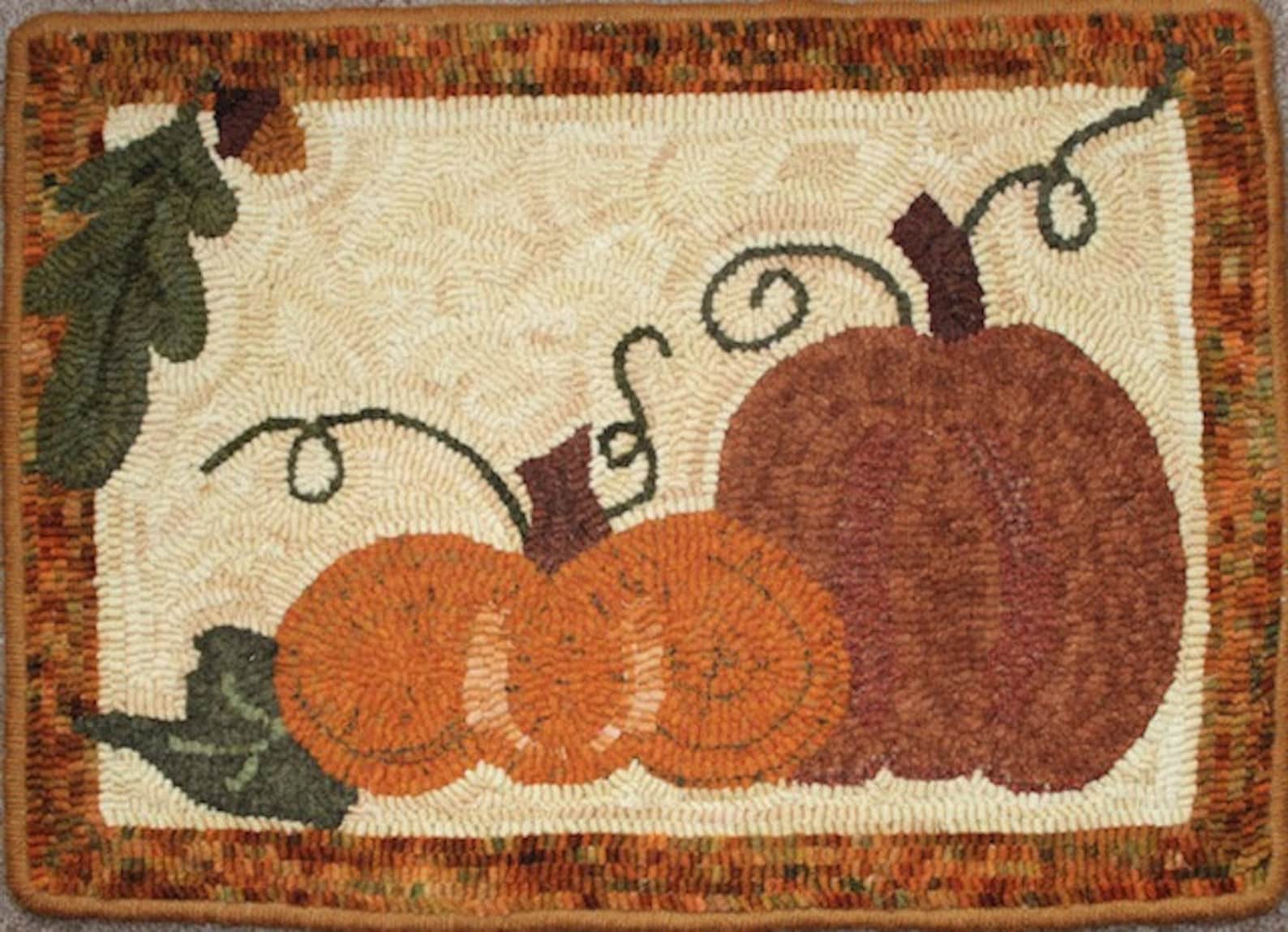 Pattern for Hooked Rug, “pair of Pumpkins” - Etsy